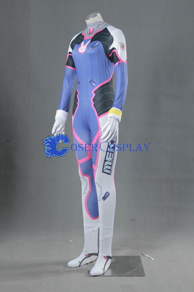 Overwatch OW Hana Song D.Va Catsuit Cosplay Costume | cosercosplay.com